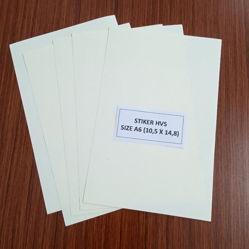 Jual STICKER HVS / STICKER LABEL UK. A6 (100 lembar) | Shopee Indonesia