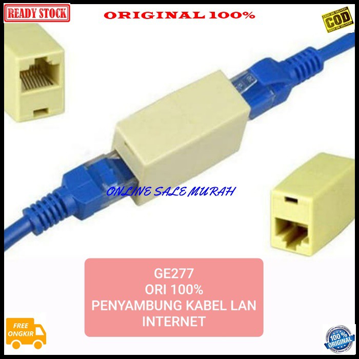 Jual G277 Barel barrel rj45 socket sambungan penyambung kabel LAN ...