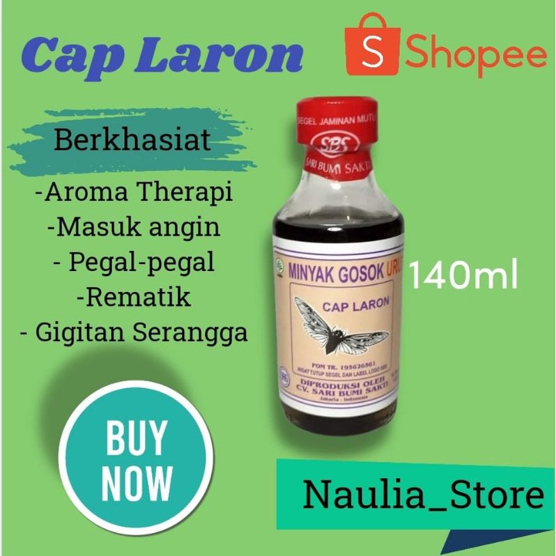 Jual Minyak urut cap laron ukuran 140ml berkhasiat untuk masuk angin ...