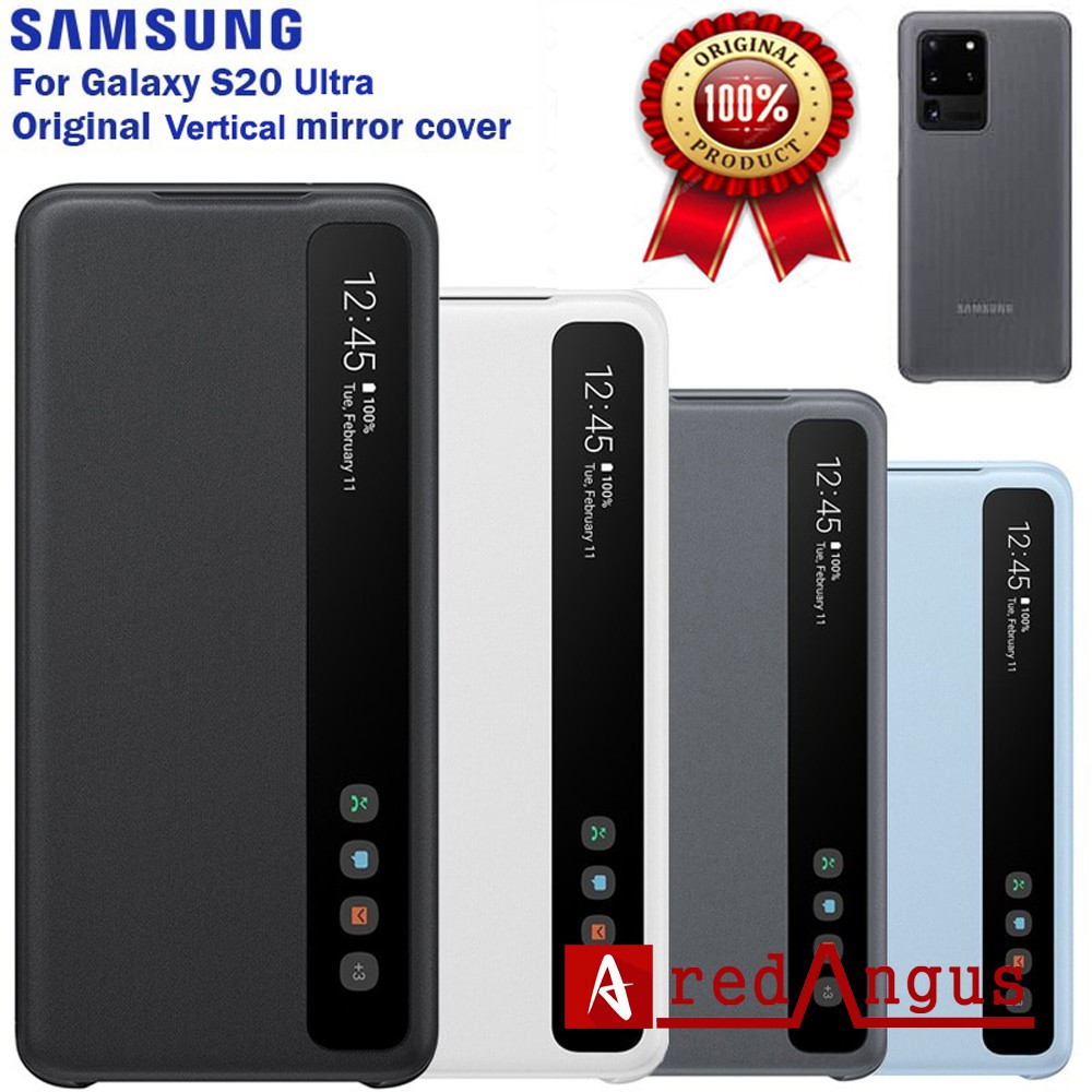 Jual Flip Clear View Case For Samsung Galaxy S20 Ultra Plus Luxury Cover Casing Original 100% ...