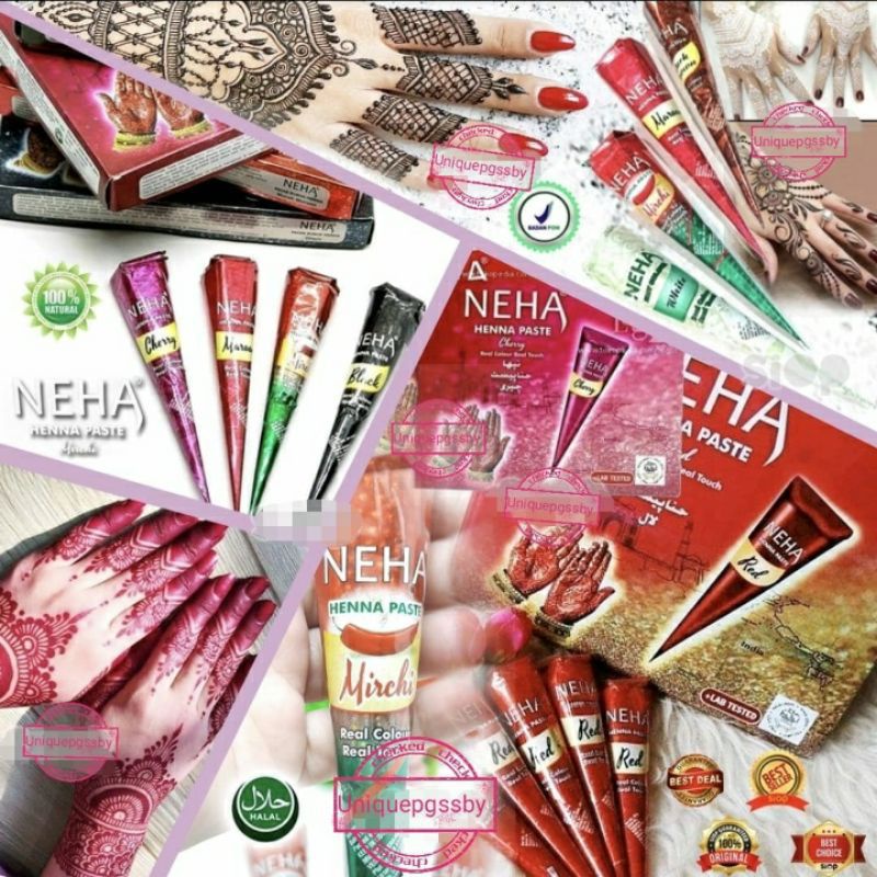 Jual Henna cone Henna neha halal bpom | Shopee Indonesia