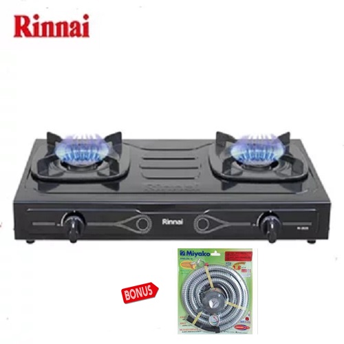 Jual Rinnai RI202S Kompor Gas 2 Tungku FREE Paket Miyako Selang ...
