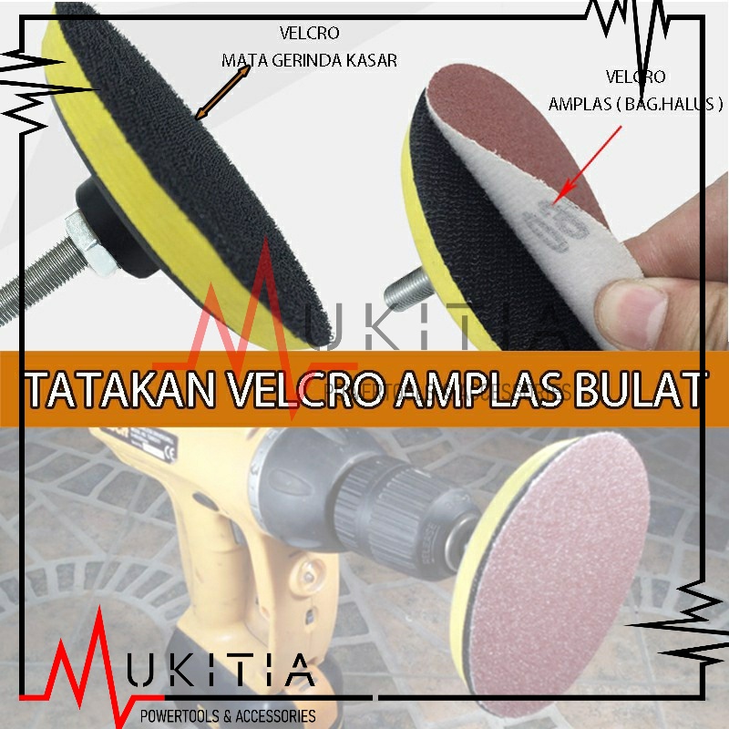 Jual Pad Velcro 4" 100mm M10 Tatakan Amplas Bulat Tempel Kretekan ...