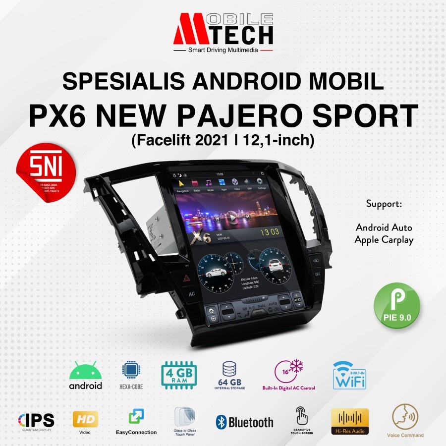 Jual Head Unit Android Model Tesla Pajero Sport Layar 12" 2021 2022 ...