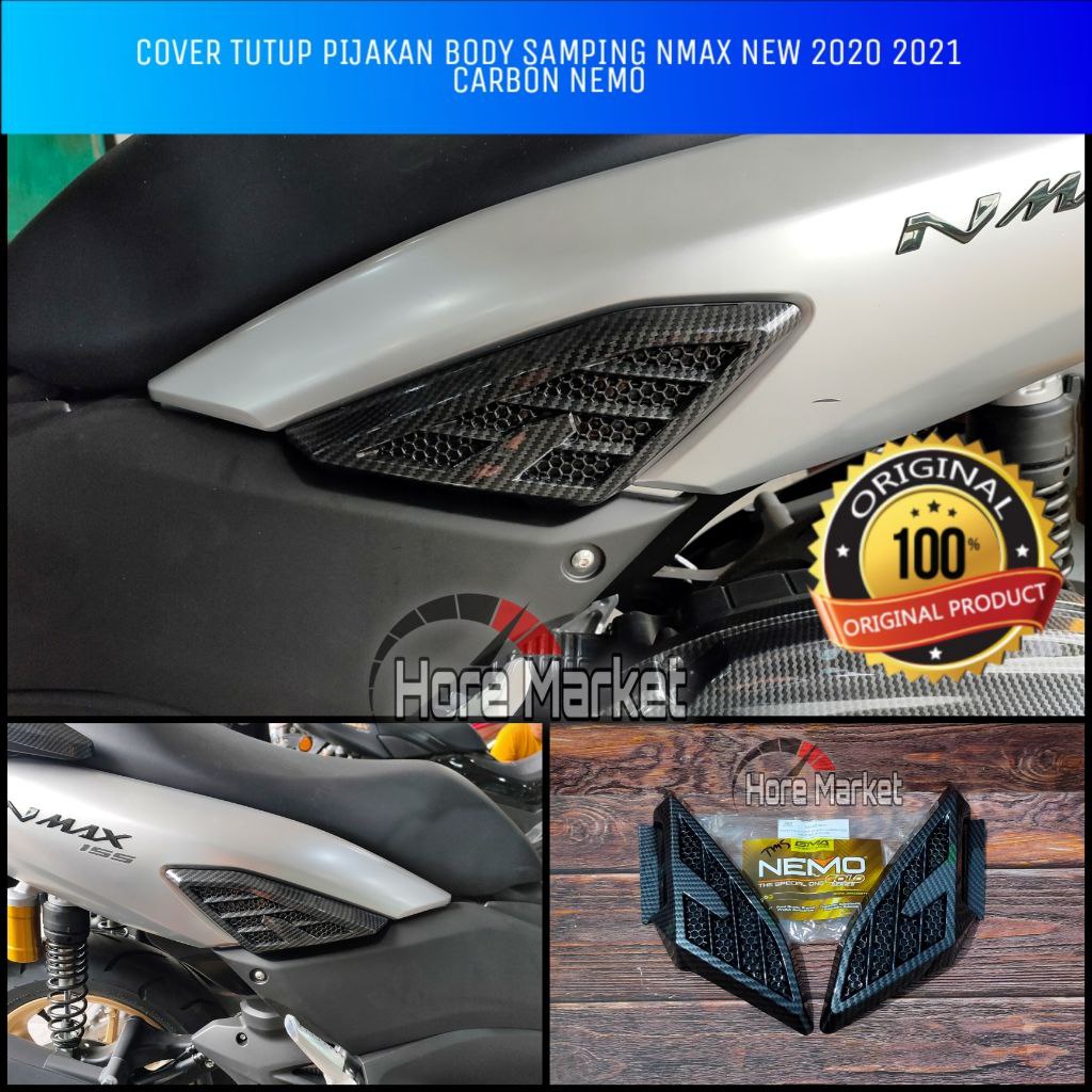 Jual TUTUP COVER PIJAKAN BODY SAMPING NEW NMAX 155 2020 2021 2022 2023 ...