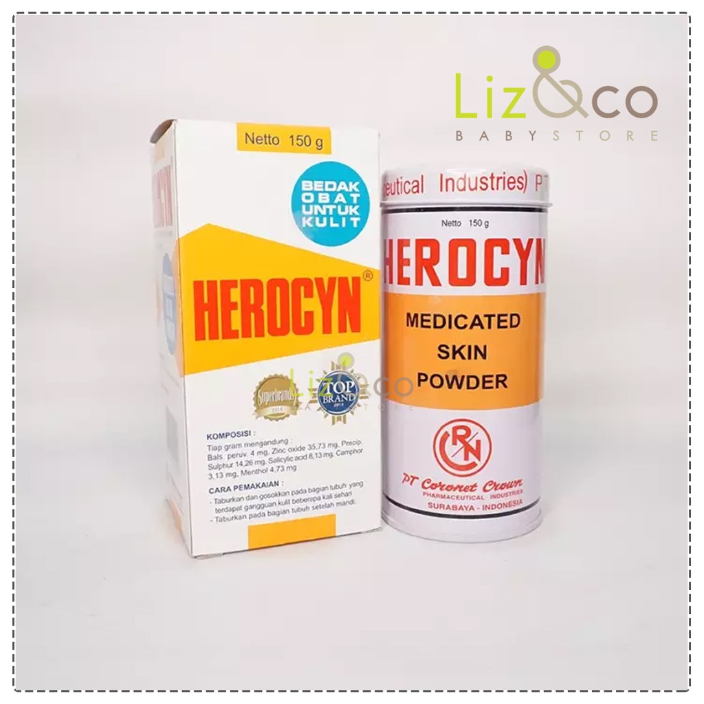 Jual Herocyn Medicated Skin Powder 150gr | Shopee Indonesia