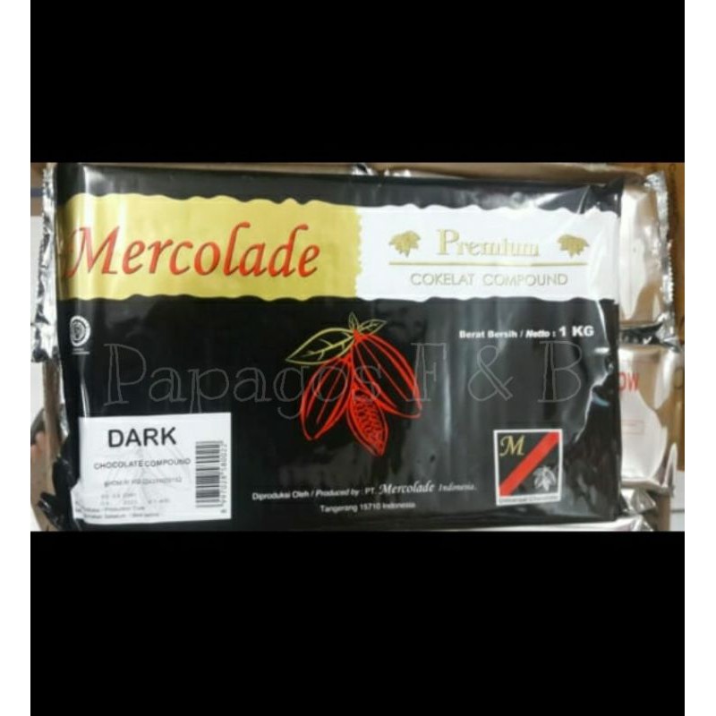Jual Mercolade Premium Dark Coklat Compound repck 500 gr / gram ...
