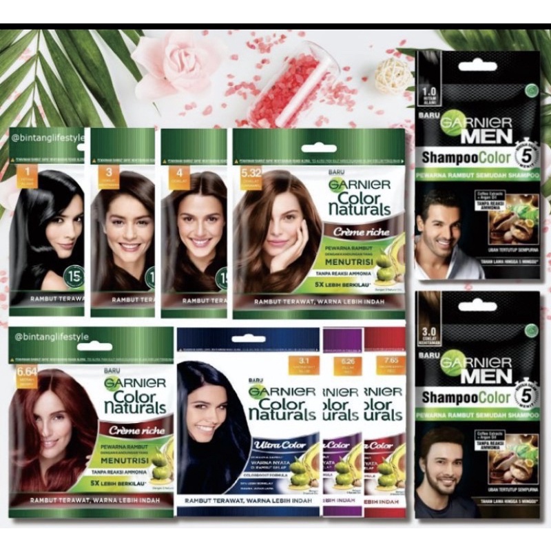 Jual SEMIR GARNIER COLOR NATURAL / GARNIER SACHET PEWARNA RAMBUT CREME ...