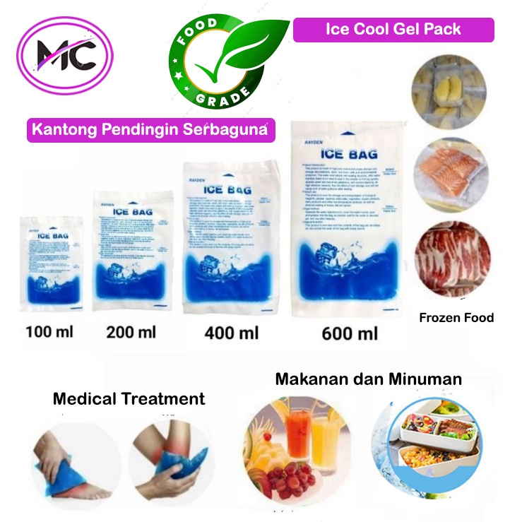 Jual Ice Gel Pack Asi Kompress Kecil Sedang Besar Kantong Pendingin ...