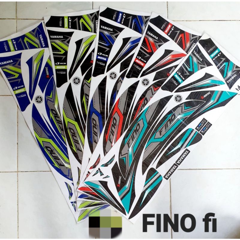 Jual striping variasi yamaha Fino Fi lis sticker decal variasi Fino fi ...