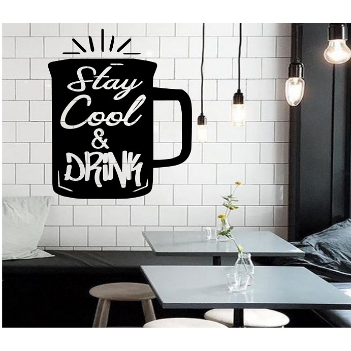 Jual Stiker Dekorasi Unik Lucu Kaca Dinding Rumah Cafe Restaurant Kafe ...