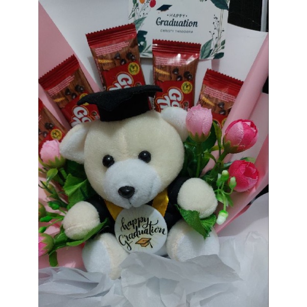 Jual Buket wisuda boneka graduation - with snack bouquet | Graduation ...