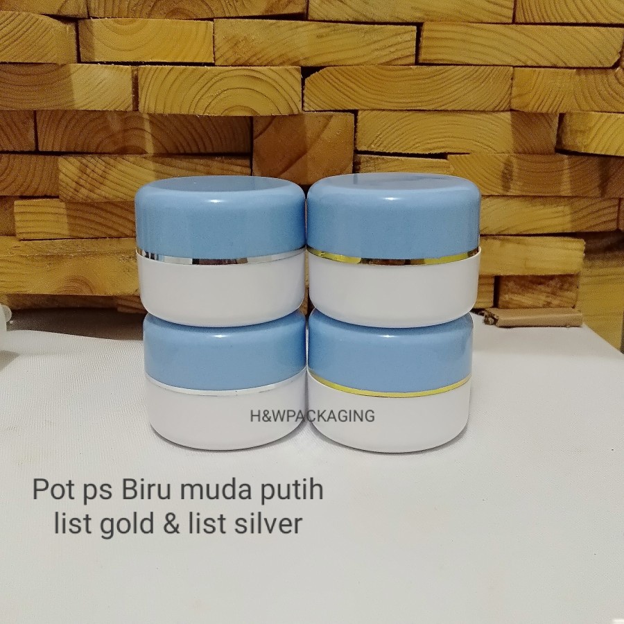 Jual Pot Cream Ps Birumuda - putih 10gr , 12,5gr List silver dan gold ...
