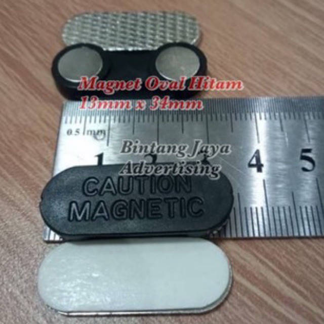 Jual Magnet Oval Hitam Black Magnet Papan Nama Dada Name Tag Magnet ...