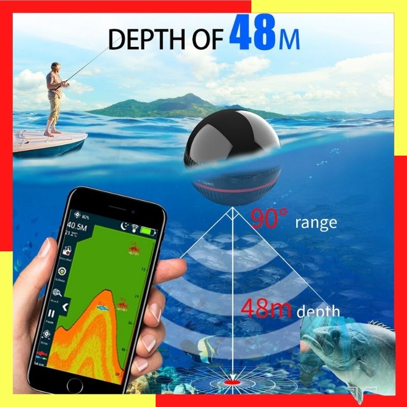 Jual Alat Sonar Pancing Pelacak Deteksi Ikan Air Laut Kolam Wireless ...