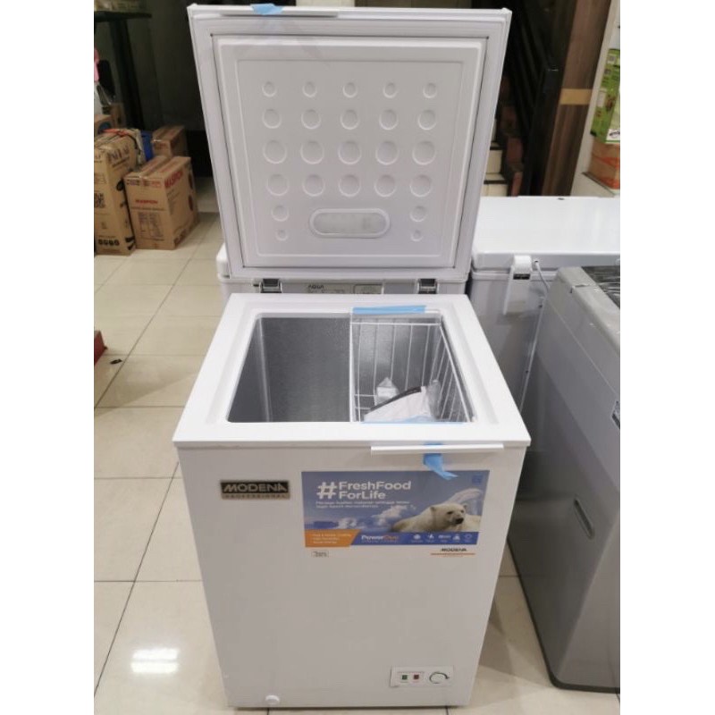 Jual Freezer box MODENA 100 liter kulkas chest freezer lemari es beku ...