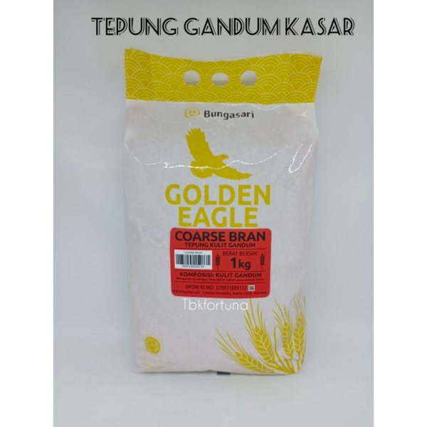 Jual Tepung Kulit Gandum Kasar Golden Eagle 1kg | Shopee Indonesia