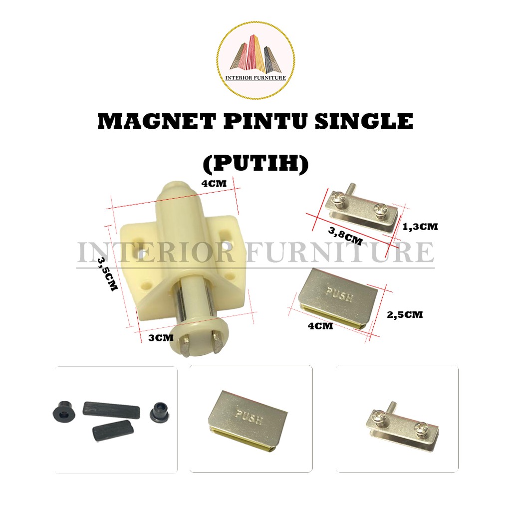 Jual Engsel Single Magnet Pintu Kaca Singel & Double / Magnet Singel ...