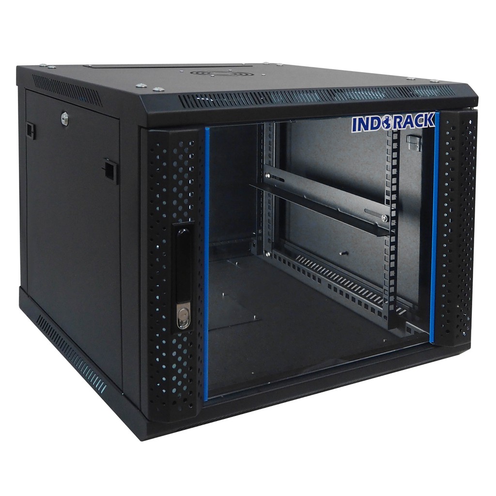 Jual INDORACK WALLMOUNT 8U DEPTH 550MM SINGLE DOOR - WIR5508S GLASS ...