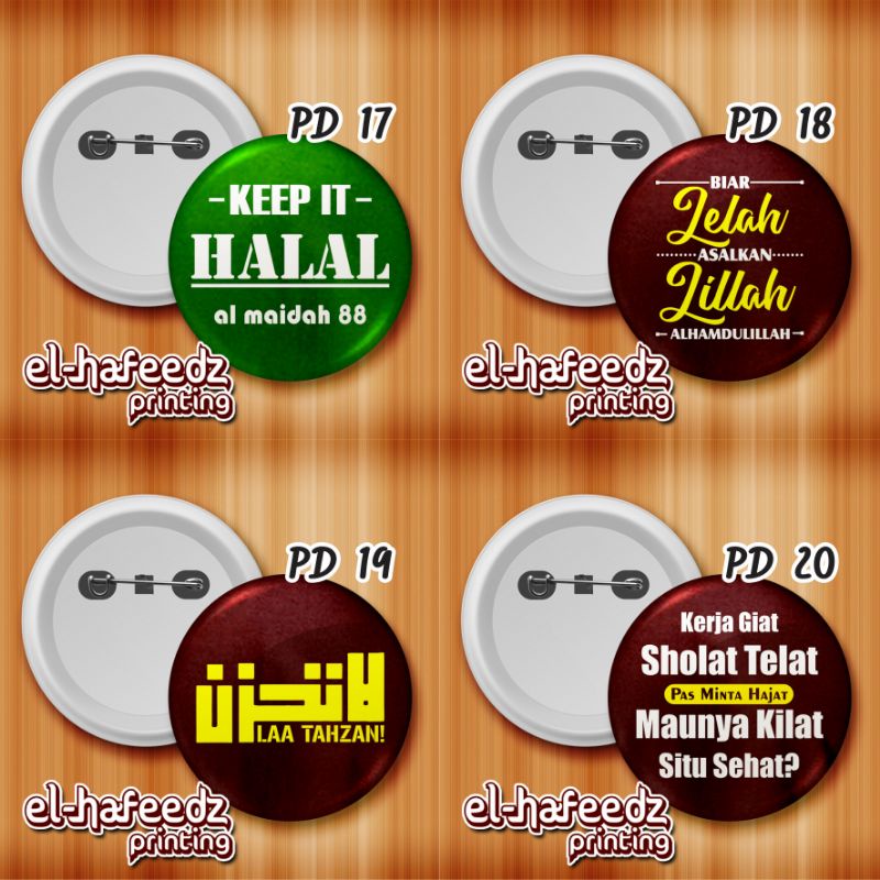 Jual PIN DAKWAH 44mm 58mm PIN KATA MOTIVASI PIN ISLAMI | Shopee Indonesia
