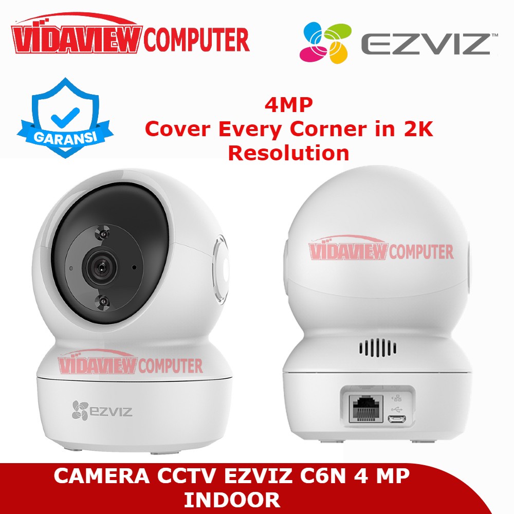 Jual CAMERA CCTV EZVIZ C6N 4MP 2K INDOOR 360 DERAJAT | Shopee Indonesia