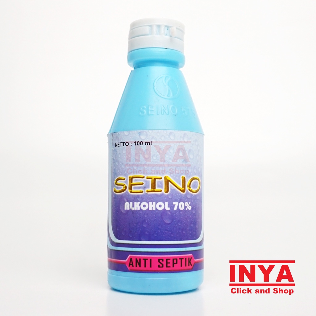Jual SEINO ALKOHOL 70% ANTI SEPTIK 100ml - Alcohol Antiseptic P3K | Shopee Indonesia