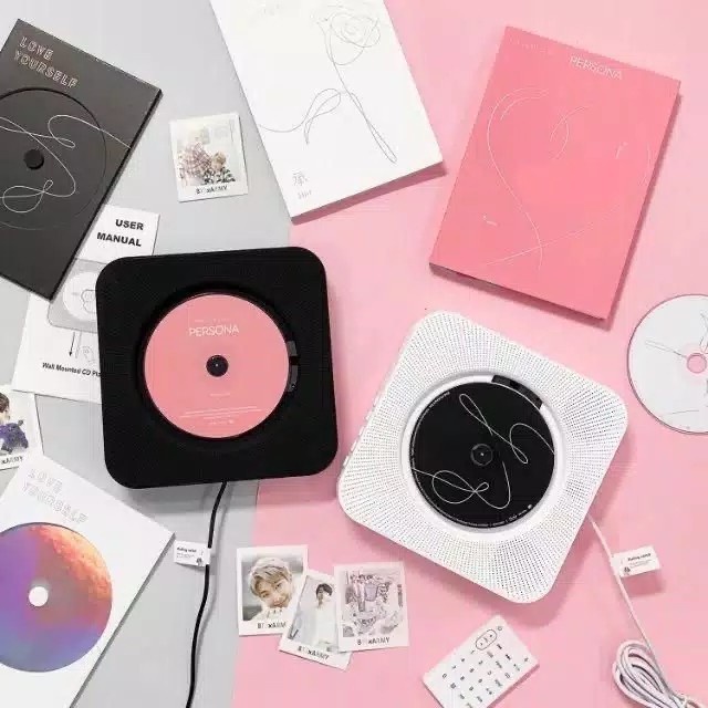 Jual DVD VCD MP3 KPop BTS Media Player Portable Bluetooth Bisa Charge ...