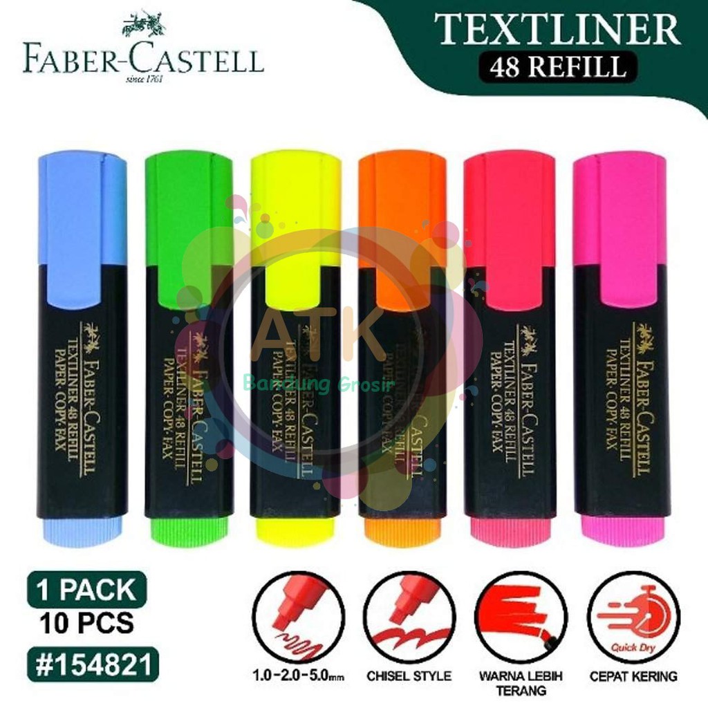 Jual Highlighter Faber Castell Textliner 48 Refill | Shopee Indonesia