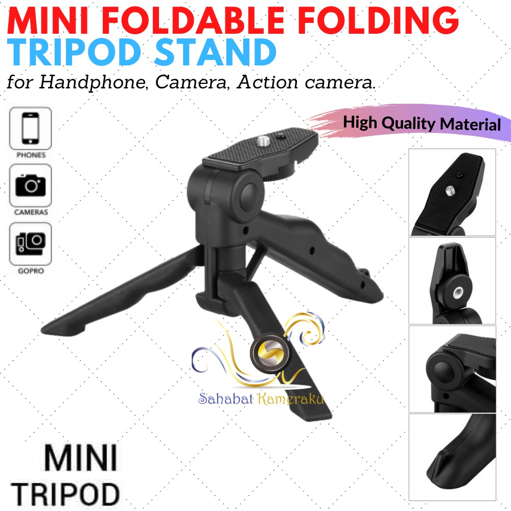 Jual Mini Foldable Folding Tripod Stand / Tripod Mini Foldable / Tripod ...