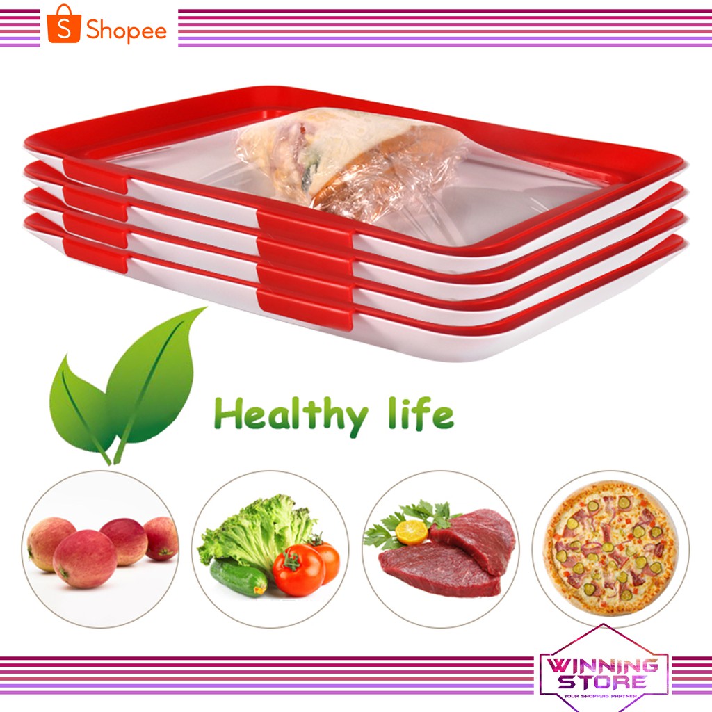 Jual Clever Tray Wrapping Food Tray (air sealed food tray)Food ...