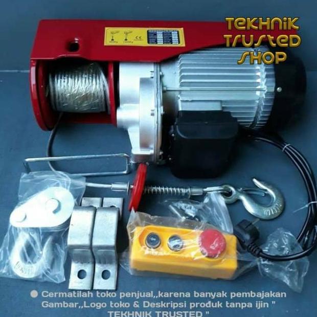 Jual Electric Hoist 1200Kg Seling 6M Katrol Listrik Lift Dan Barang ...