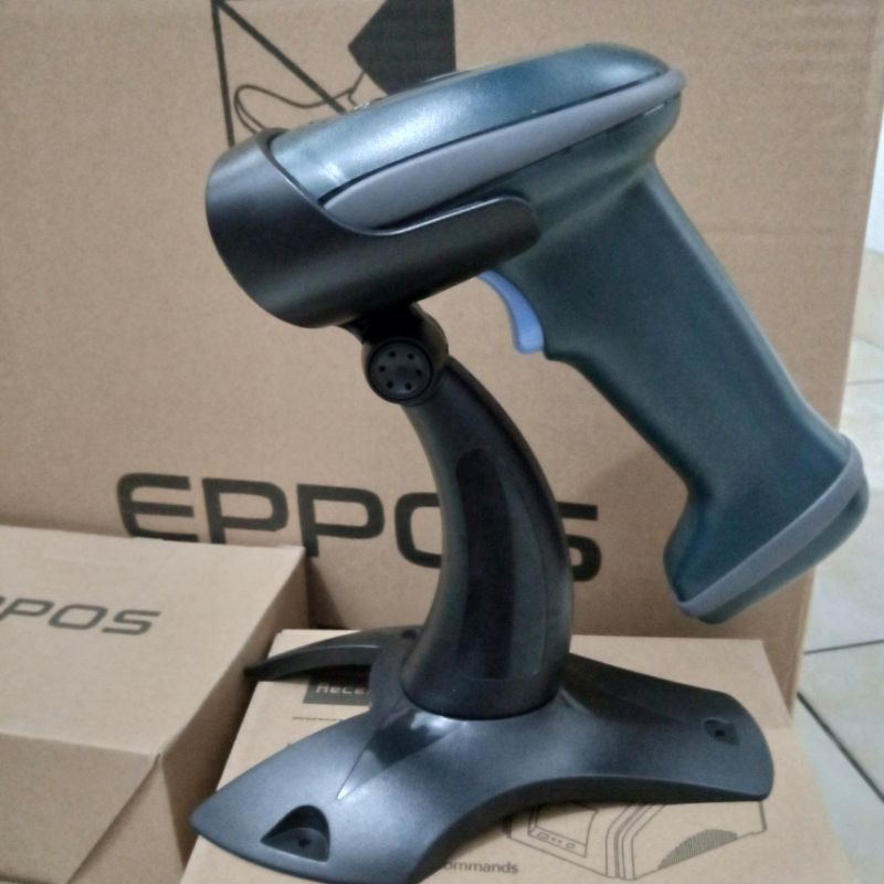Jual Scanner Barcode Eppos + Stand (Auto Sensing) | Shopee Indonesia