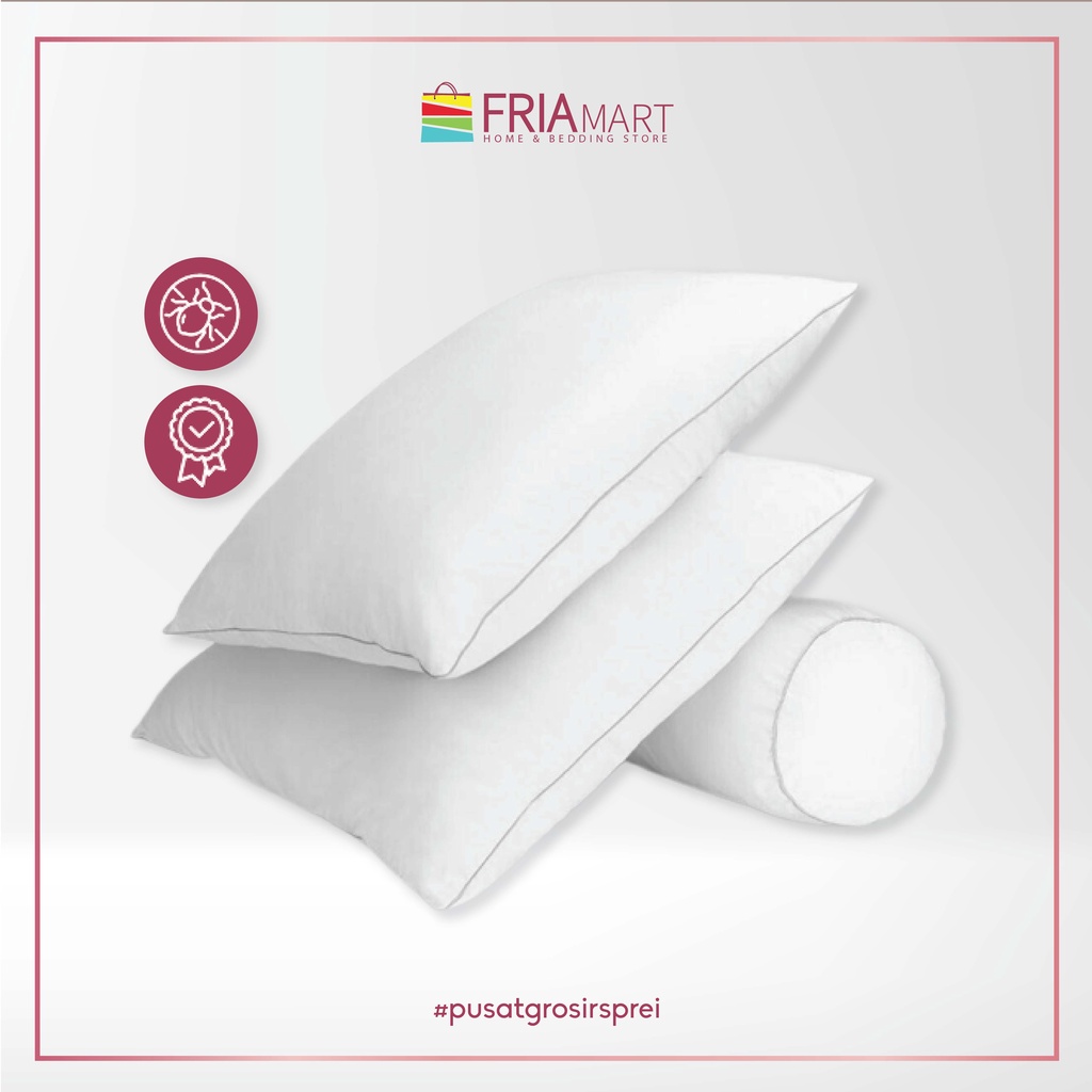Jual MANNA Bantal Kepala / Guling Peluk Isi 100% Silicon Fiber Homemade ...