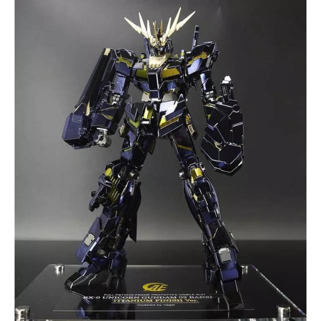 Jual Original Made In Japan MG 1/100 Unicorn Banshee Titanium Finish ...