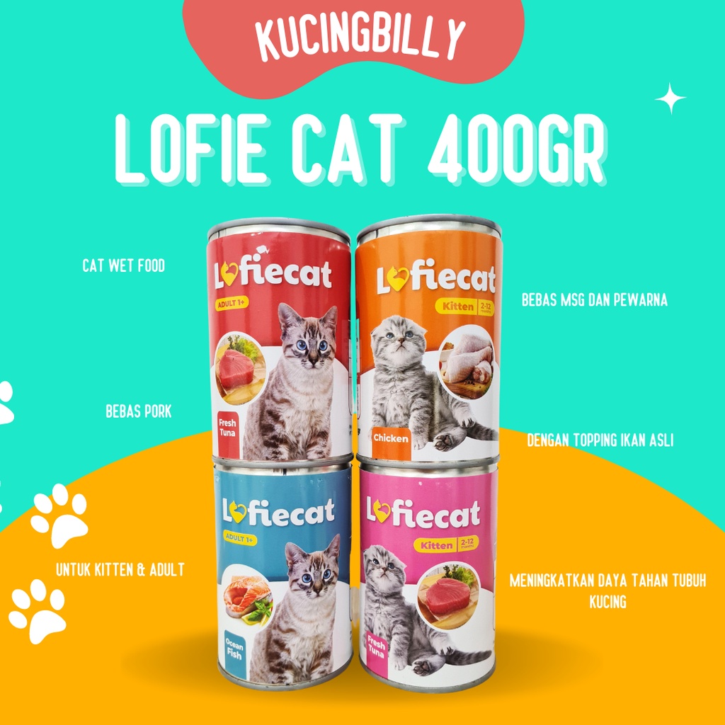 Jual Lofie cat 400gr makanan kucing | Shopee Indonesia