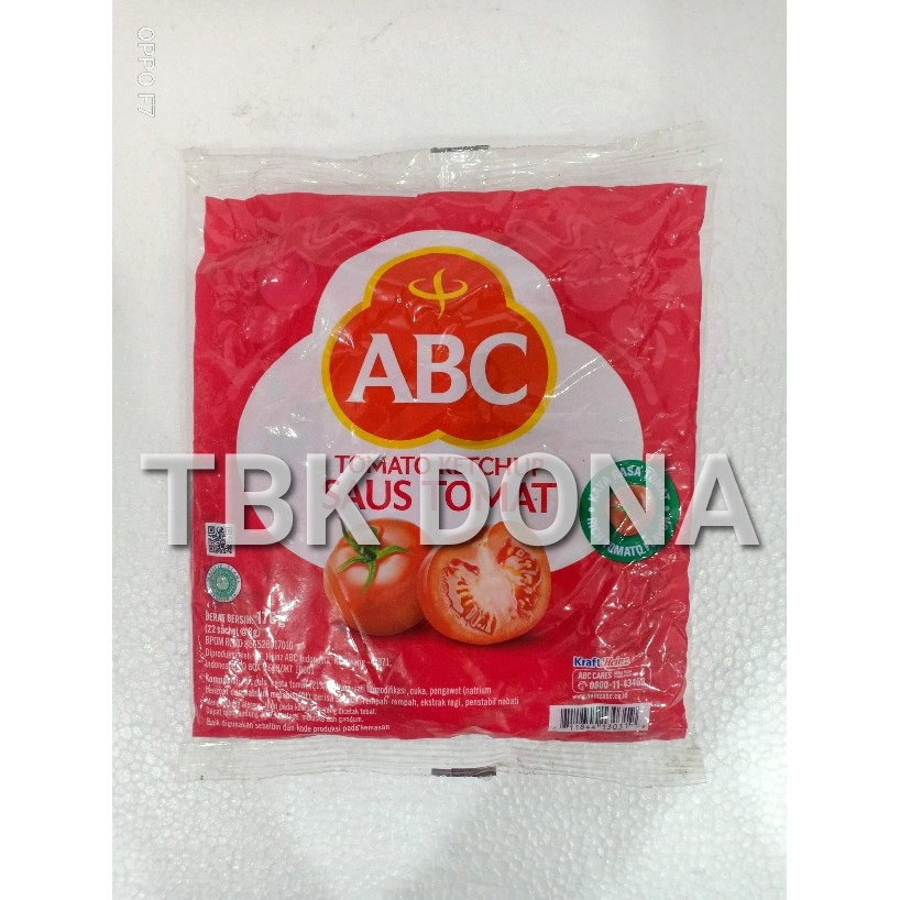 Jual ABC TOMATO KETCHUP SAUS TOMAT SACHET MURAH (22SACHET X 8 GR ...