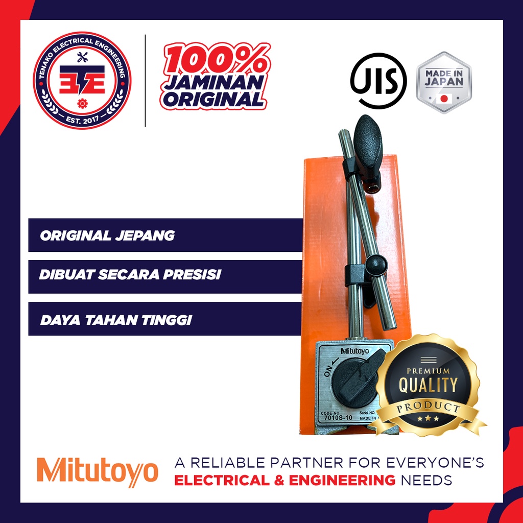 Jual MITUTOYO 7010S-10 Magnetic Stand 7010A-10 Original Mitutoyo Japan | Shopee Indonesia
