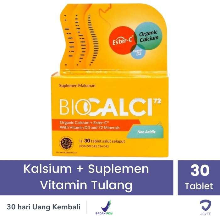 Jual BIO CALCI 72 - Ester C + Kalsium + Suplemen Daya Tahan Tubuh ...
