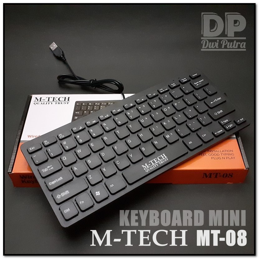 Jual KEYBOARD MINI M-TECH MT-08 USB // MTECH CHOCO OFFICE MULTIMEDIA ...