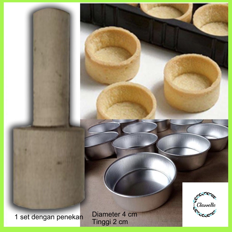 Jual Cetakan Mini Tarlet dengan Penekan (Harga untuk 1 set isi 12 Pcs ...