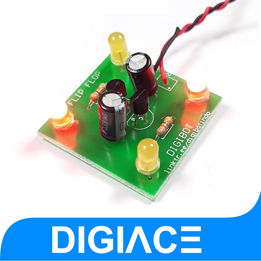 Jual Kit PCB lampu flip flop - LED simple flash light kit production ...