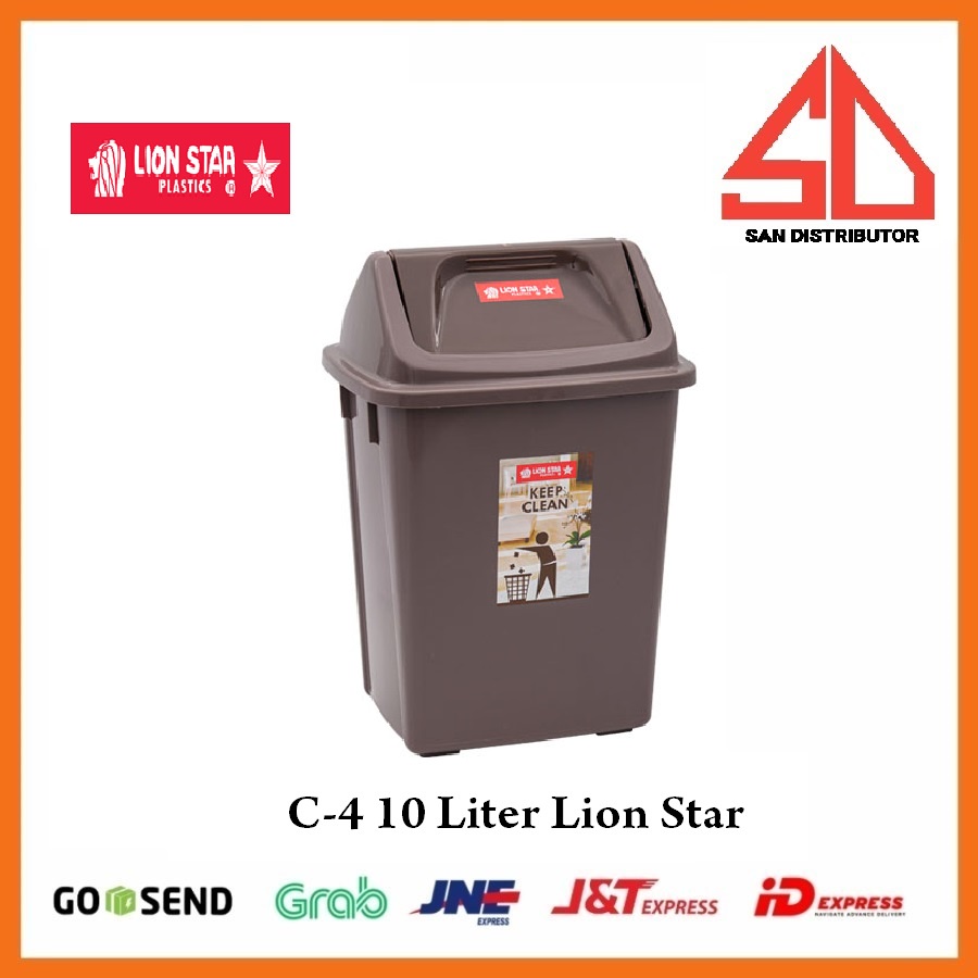 Jual Kotak Sampah tempat sampah Dustbin 10 Liter Lion Star C-4 | Shopee ...