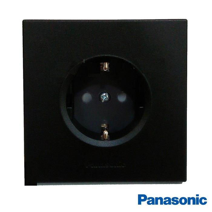 Jual Panasonic Stop Kontak Hitam CP 1G WESJP1121 Style Matte Black ...