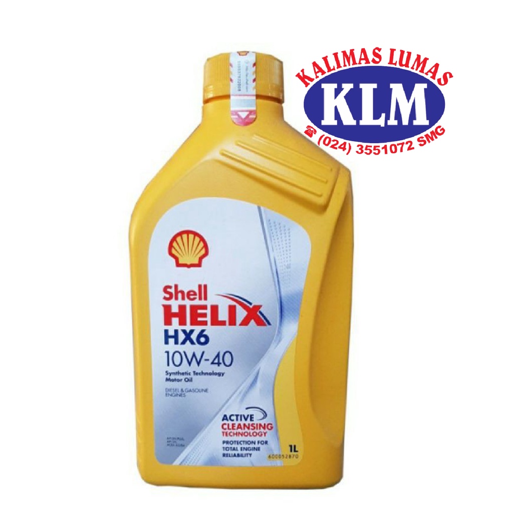 Jual Oli Mesin Mobil SHELL HX6 10W40 1 liter | Shopee Indonesia