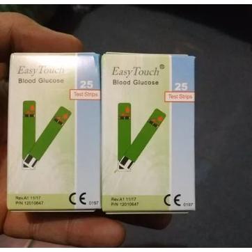 Jual Strip Alat Cek Dan Tes Gula Darah Stik Easy Touch Gcu 3 In 1 Refil ...