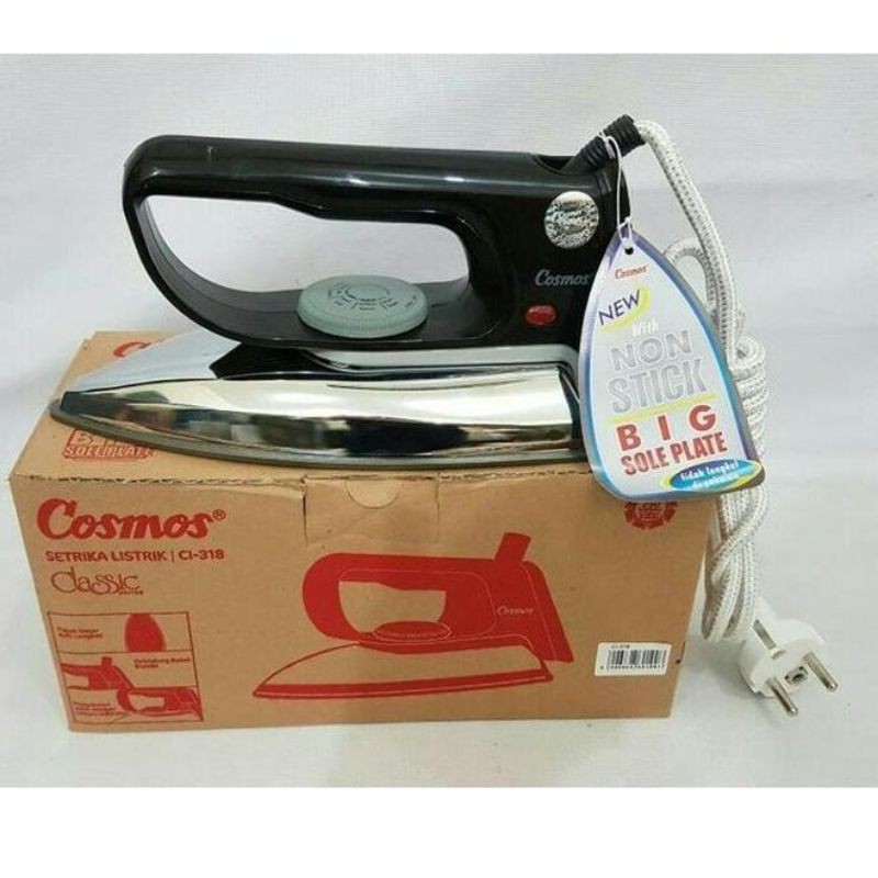 Jual Setrika Cosmos CI-318 Body Stainless Steel. Baru & Bergaransi ...