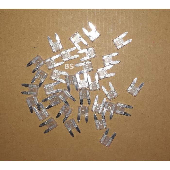 Jual Stok Ready Sekring Cucuk Mini Sekring Tancap mini Fuse DX Mini 25 Amper | Shopee Indonesia