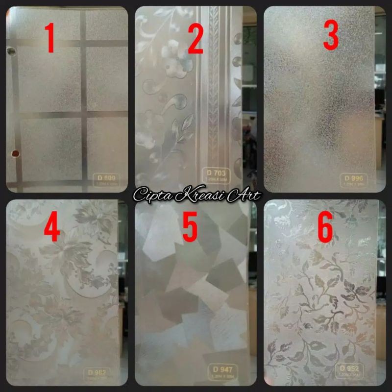 Jual Sticker kaca / stiker kaca motif / STIKER KACA MOTIF JENDELA DAN ...