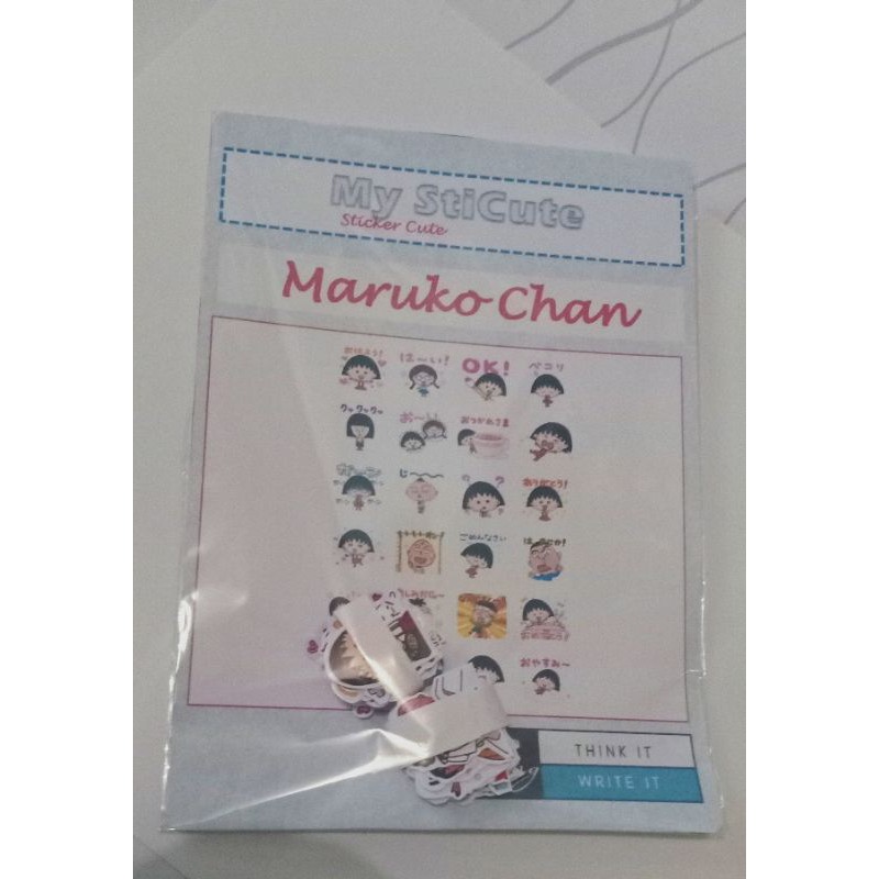 Jual 64pcs Maruko sticker My Sticute (Maruko Chan family & friend) Deco ...
