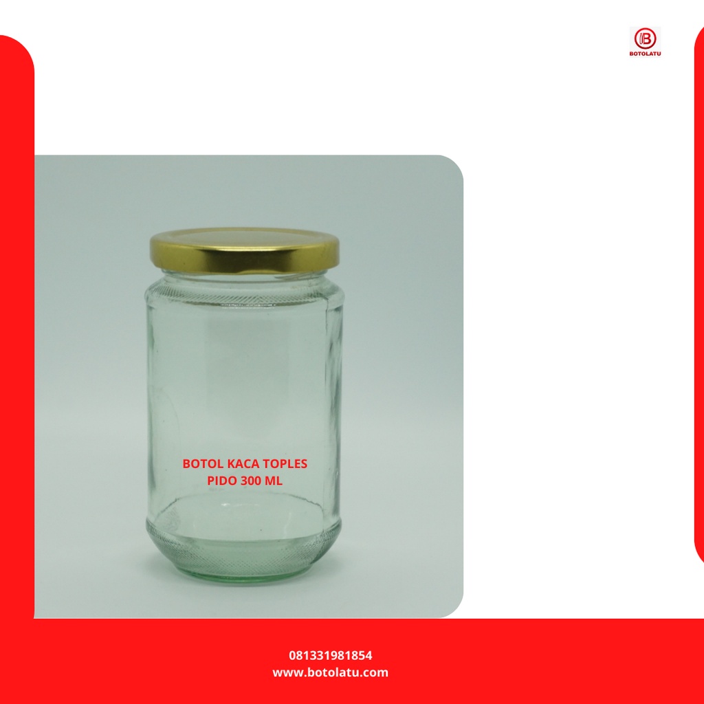 Jual Botol Kaca Jar PIDO 300 ML | Shopee Indonesia